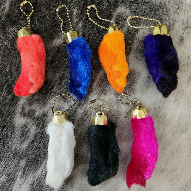 Lucky Rabbit Foot Keychains | SkullStore Inc.